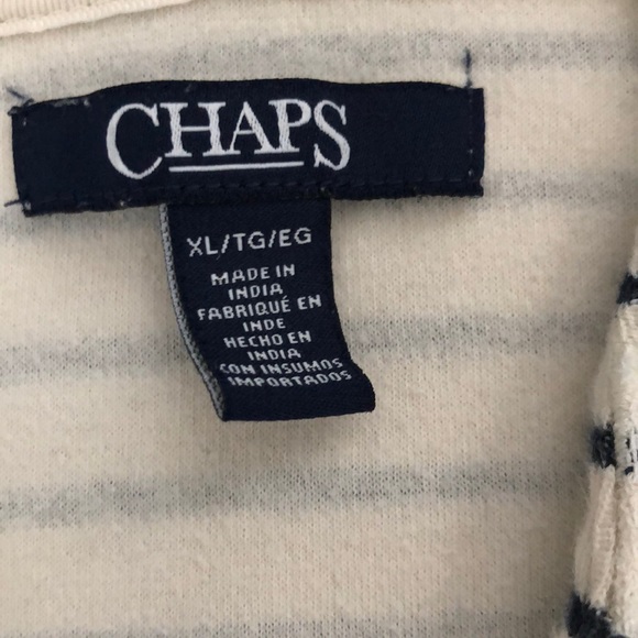 Chaps | Tops | Chaps Blue And Cream Lace Hoodie | Poshmark